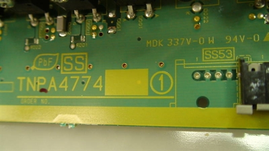 HDTV PARTS. TXNSS1EQUU, TNPA4774, MDK 337V-0, 4774AE, TNPA47741 ...