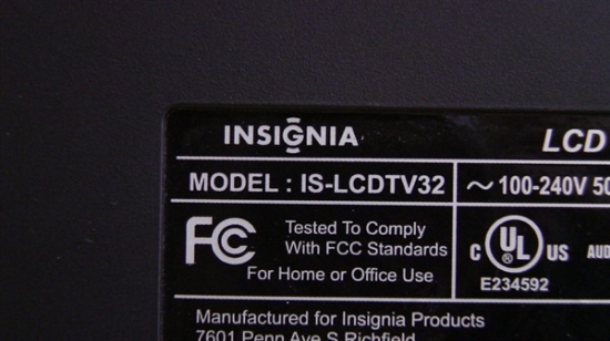 HDTV PARTS. INSIGNIA STAND, LCD STAND, INSIGNIA BASE, MODEL # IS ...
