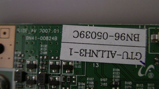 HDTV PARTS. BN96-05039P, BN96-05039G, BN41-00824B, LN-T4665F, HPT5054X ...