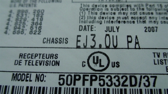 HDTV PARTS. 06SEEG3HA, PHILIPS 50 PLASMA TV AC NOISE FILTER, EMI FILTER ...