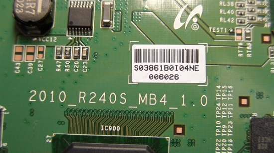 HDTV PARTS. BN81-04358A, 2010_R240S_MB4_1.0, 2010R240SMB410 ...