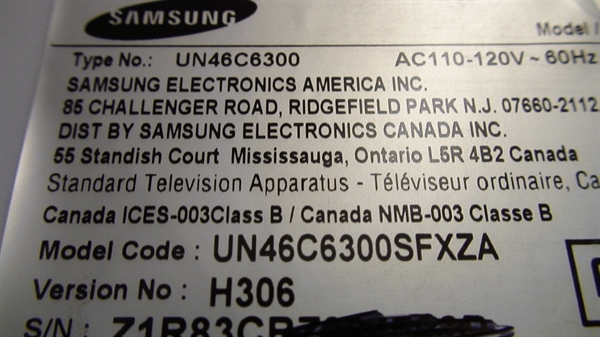 HDTV PARTS. BN44-00356B, BN44-00356A, PD46AF1U_ZSM, PSLF171B02A ...