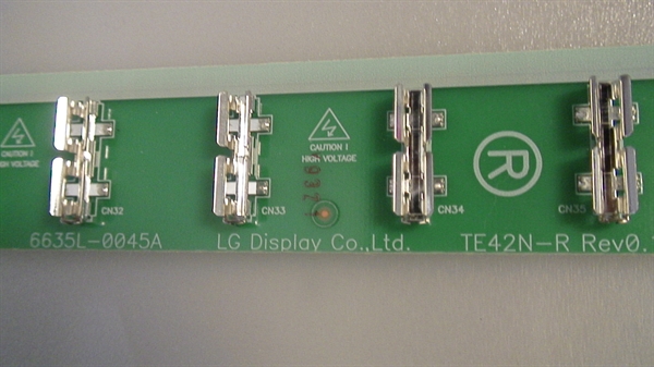 HDTV PARTS. 6635L-0045A, TE42N-R, SH-3381 94V-0, TV LAMP HOLDER, LG ...