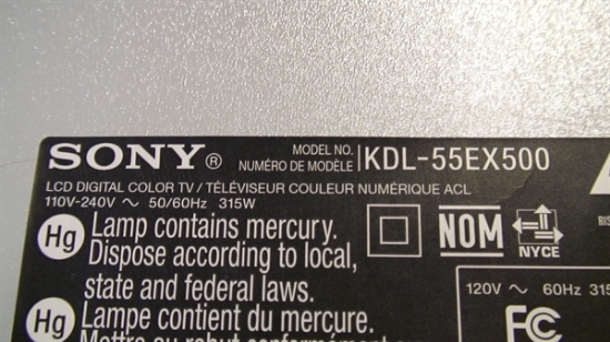 HDTV PARTS. LTY550HJ01, LC550WUD, KDL-55EX500, KDL-55EX501, KDL-55HX701 ...