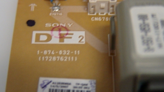 HDTV PARTS. A-1253-585-A, A-1253-585-B, A-1253-585-D, 1-874-032-12, 1 ...