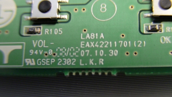 HDTV PARTS. EAX42211701, EAX42211701 (2), 42LG70, 47LG50, LG 42 LCD TV ...