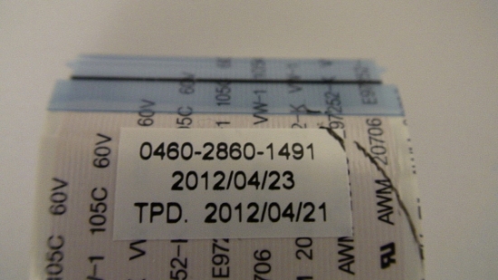 HDTV PARTS. 0460-2860-1491, LC470WUH, AWM 2076, E97252-K, LVDS RIBBON ...