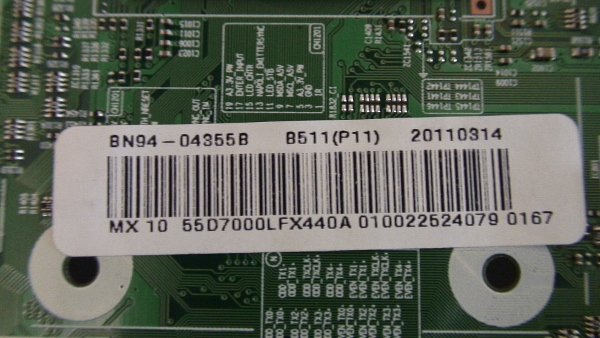HDTV PARTS. BN94-04355B, BN94-04355K, BN94-04355A, BN94-04366B, BN97 ...