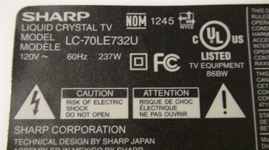 HDTV PARTS. QPWBM1344TPZZ, TV RIBBON CABLE, LCD RIBBON CABLE, PANEL ...