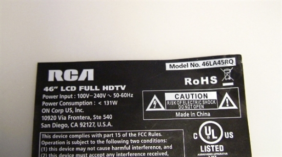 HDTV PARTS. RE3240E011, E252098, QLT236BL05, RE321858050, TV SENSOR ...