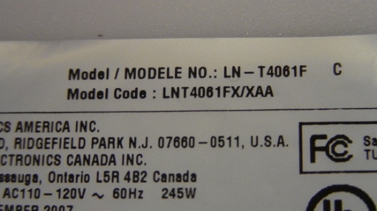 HDTV PARTS. BN96-04771A, LN-T4061F, TV SPEAKER, LN40A500, LN40A500T1 ...