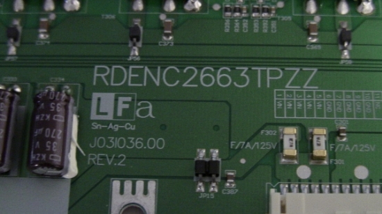 HDTV PARTS. RDENC2663TPZZ, NQP0000000073, J03I036.00, E116921, SC601TS ...