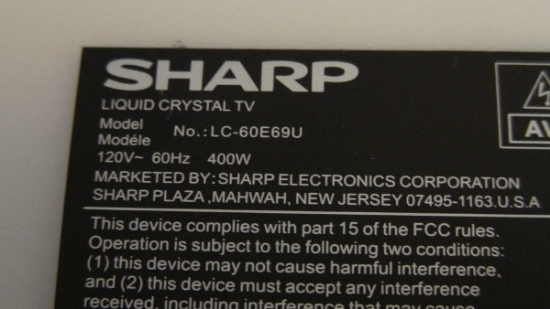 HDTV PARTS. NQP0000000016, TV NECK, TV STANDS, TV BASE, SHARP TV NECK ...