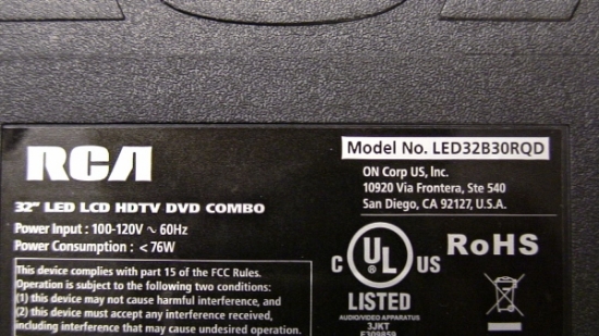 HDTV PARTS. RR1532R01H1, RW0132R0101, TV STANDS, TV BASE, RCA DVD COMBO ...