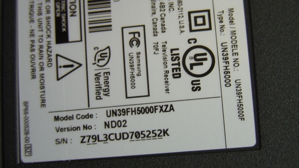 HDTV PARTS. UN39FH5000F, UN39FH5000, UN39FH5000FXZA, SAMSUNG 39 LED TV ...