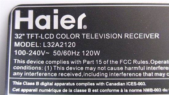 HDTV PARTS. 303C3203063, E59670, CCP-508, TV3203-ZC02-02(A), L32A2120 ...