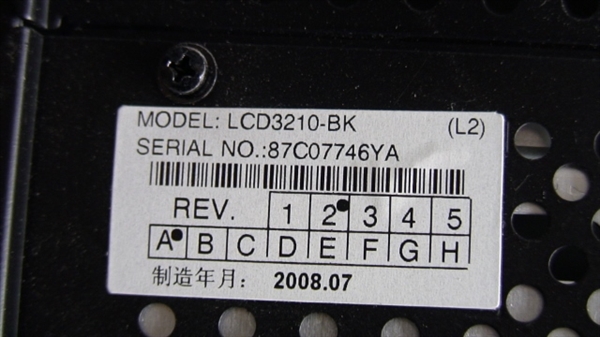 HDTV PARTS. NEC MULTISYNC LCD3210 LCD MONITOR, L325RM, NEC 32 LCD TV ...