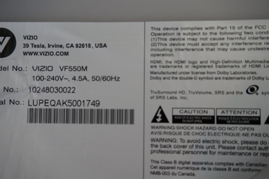 HDTV PARTS. 0406-3351-0332, VF550M, 55LH95-UA, LC55VFZ61, E550VL, VIZIO ...