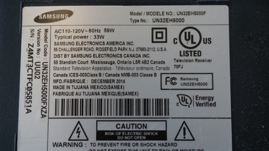 HDTV PARTS. LUMENS D3GE-320SM1-R2, CY-DF320BGLV1H, UN32EH5000F ...