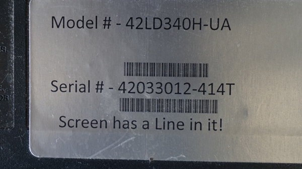 HDTV PARTS. EBU61490102, EBT61734201, EAX64222701(6), 42LD340H-UA, LG ...